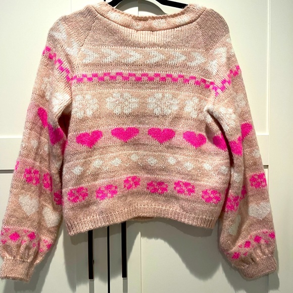 fobya | Sweaters | Fobya Heart Cardigan Sweater Sm | Poshmark
